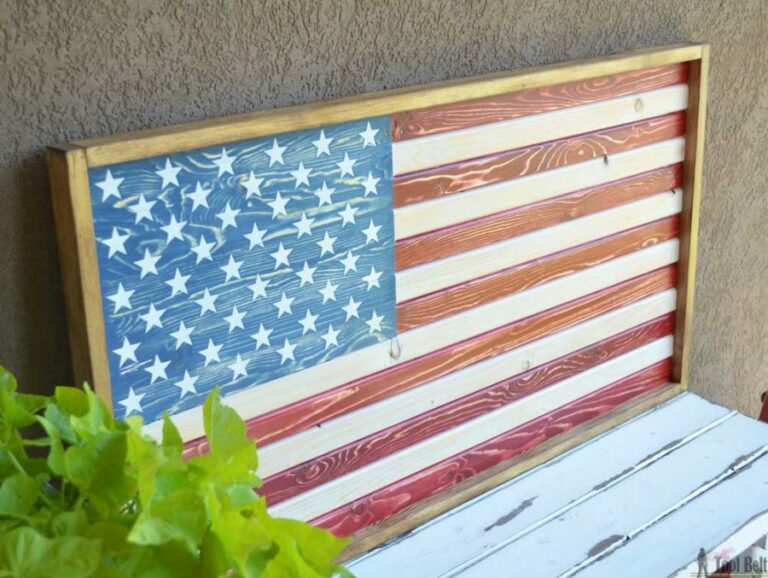 13 Free DIY Wooden American Flag Plans You Can Build Today (With ...