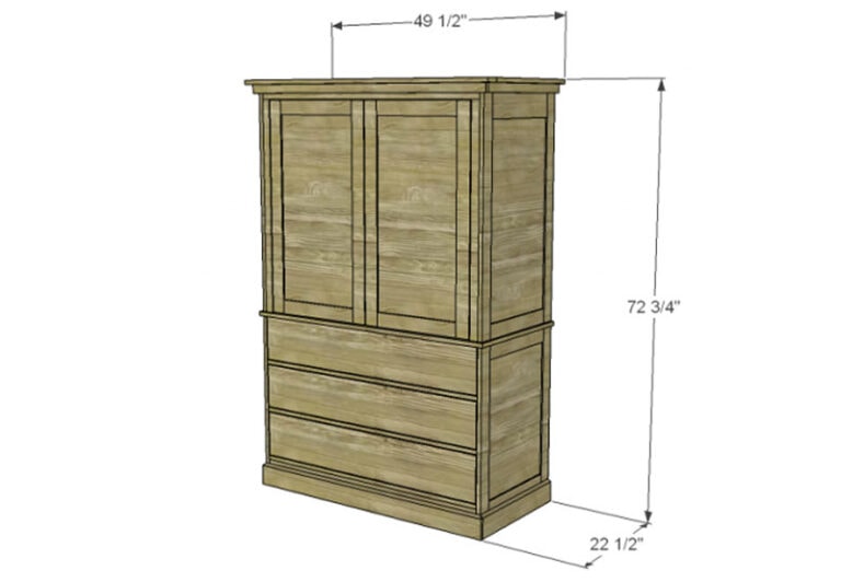 10 Free Wardrobe Plans You Can Make Today (With Pictures) | Home Grail