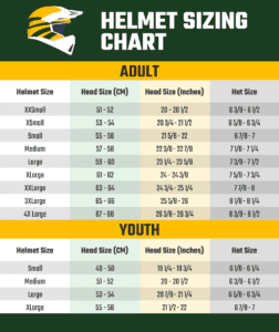 Motorcycle Helmet Size Chart: How to Measure Your Head For The Right ...