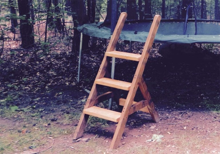 7 DIY Raised Trampoline Ladders You Can Build Today (With Pictures ...