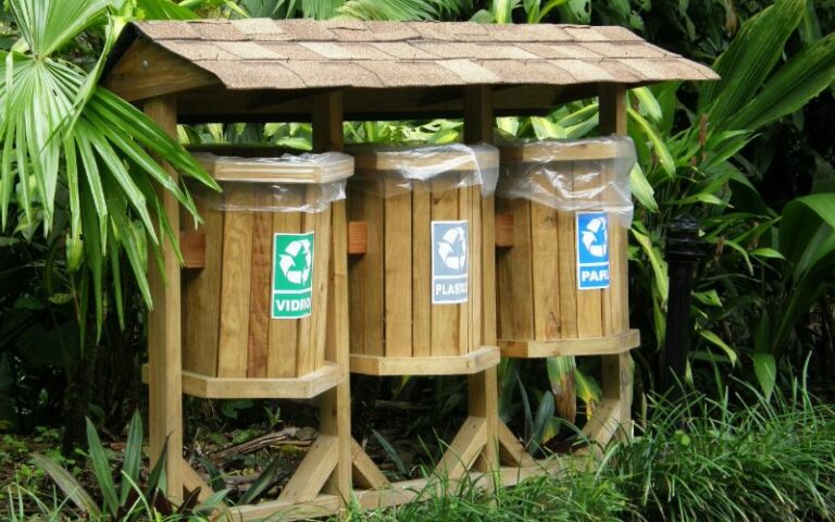 10 DIY Recycling Bins & Bin Holders You Can Build Today (With Pictures ...